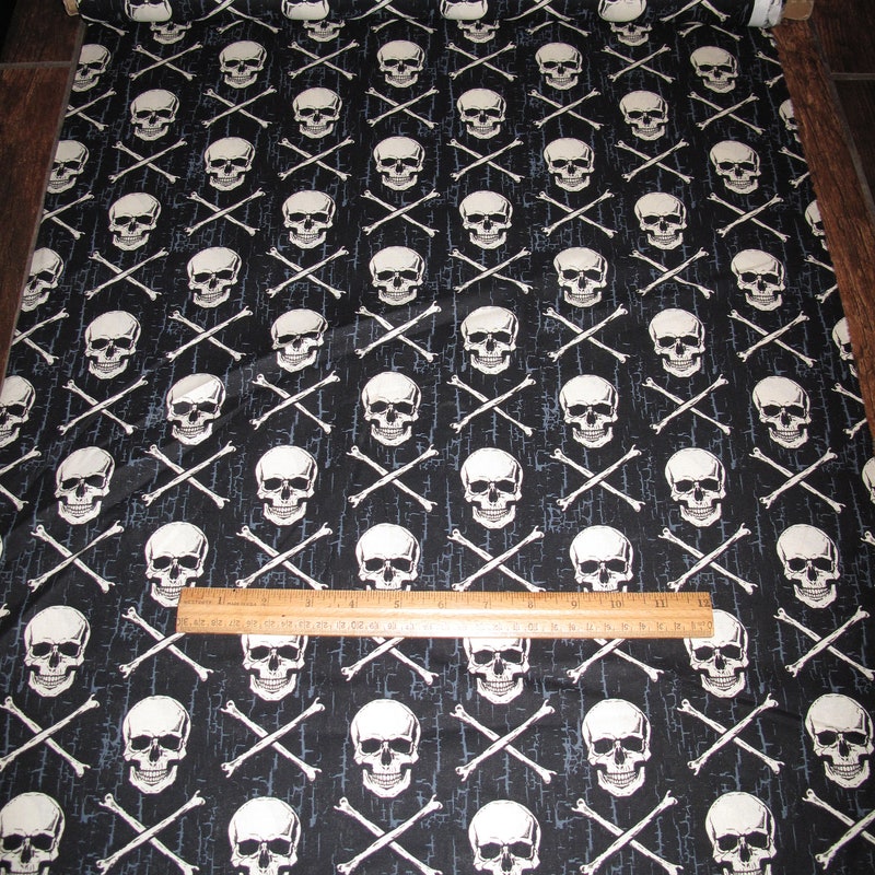 Skull Fabric - Etsy