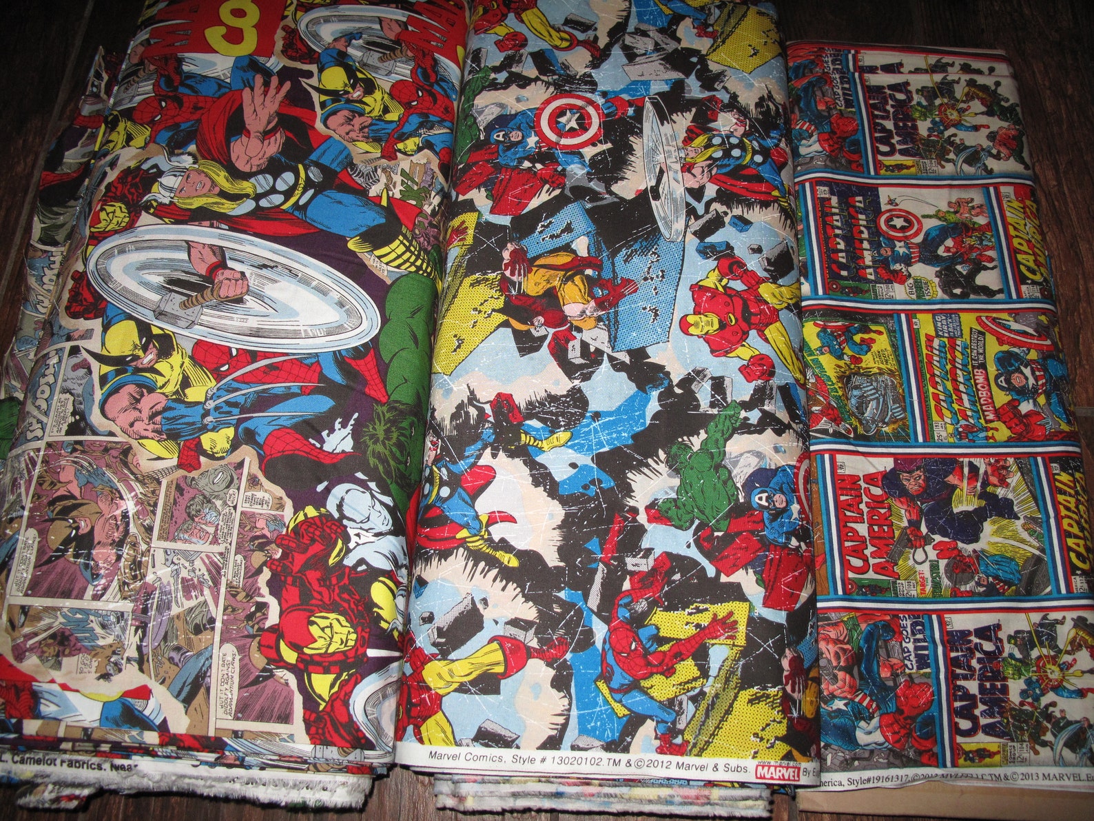 Marvel Comic Book prints 100% Quilting Cotton Fabric sold by | Etsy