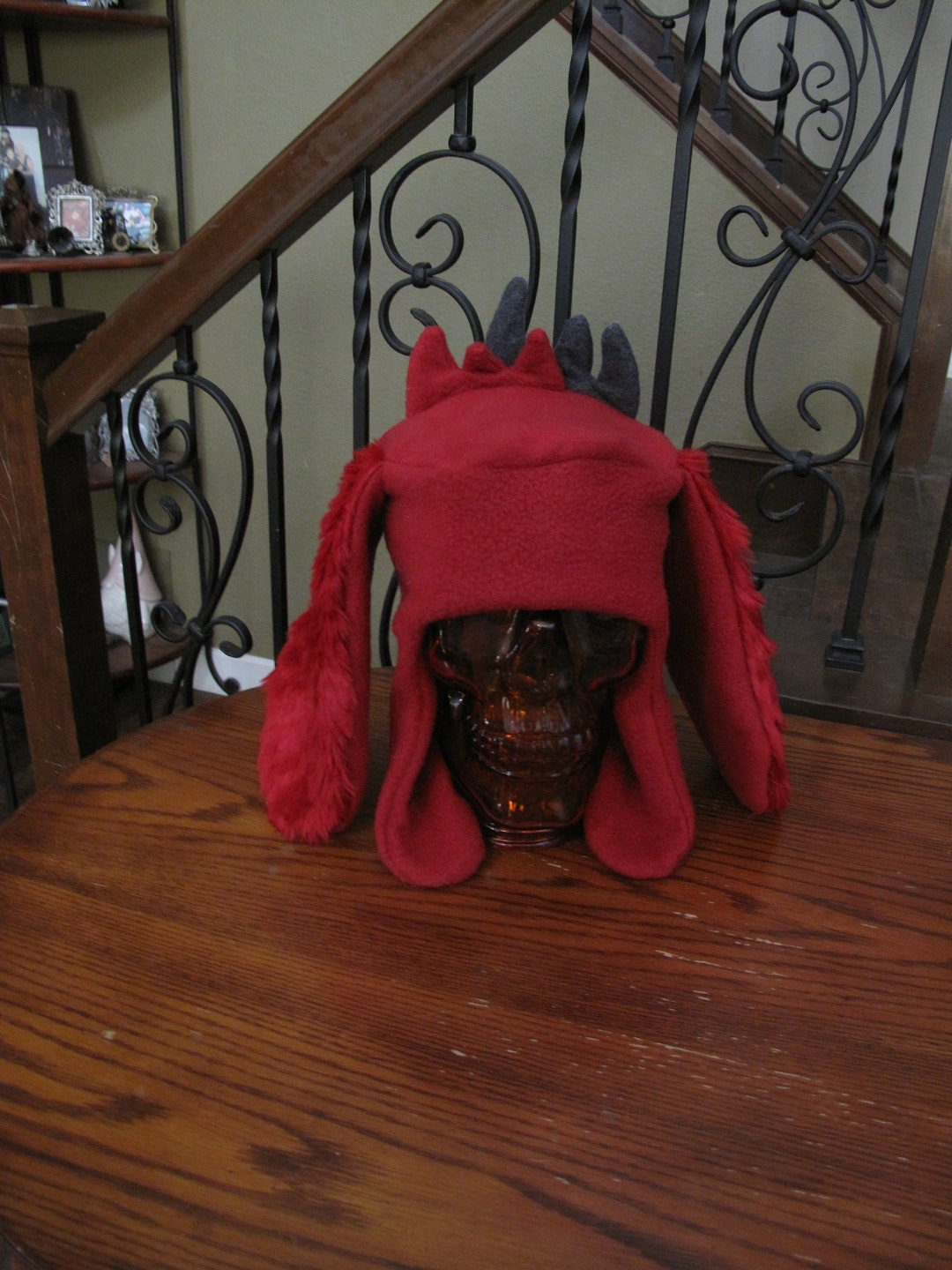Cosplay Douglas Clifford the Big Red Dog Fleece Dog Ear Flap Hat Size ...