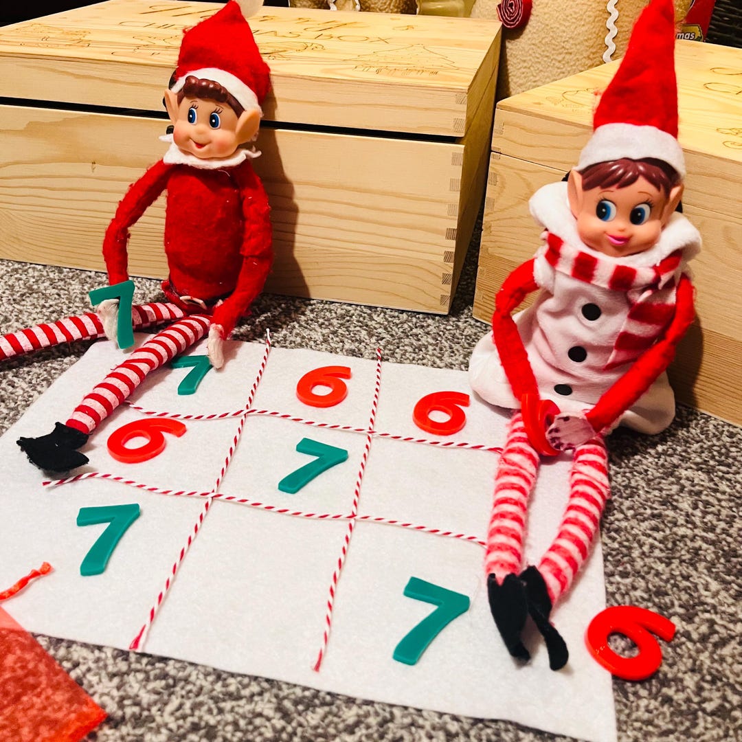 6 7 Tic Tac Toe Elf Prop and Game - Etsy