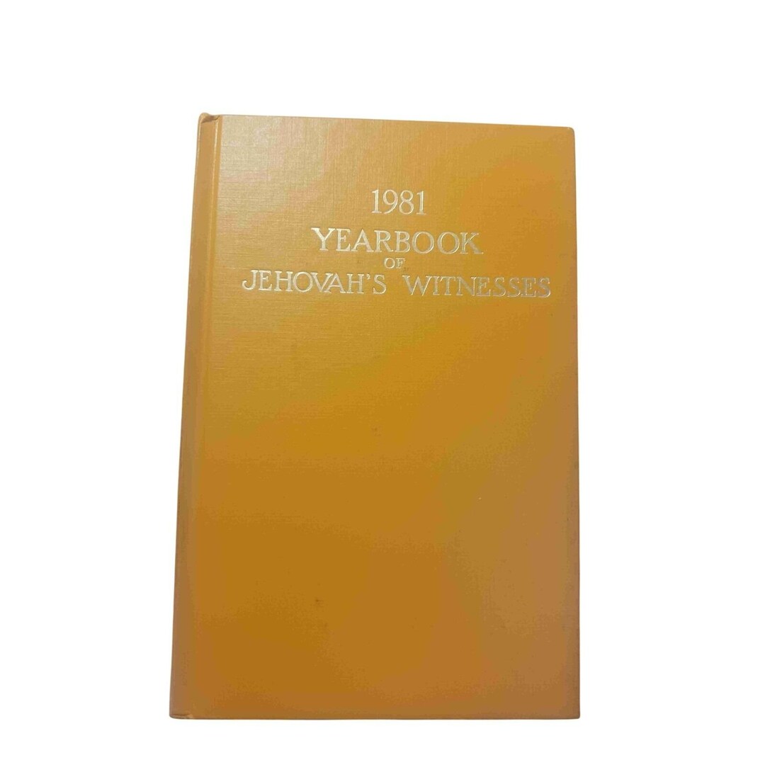 1981 Yearbook of Jehovah's Witnesses Hardcover Vintage Religious ...