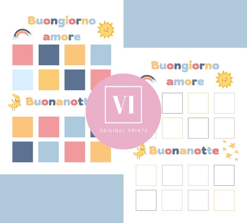 Italian Daily Routine Chart for Kids, Visual Schedule (PDF Pattern) - Etsy