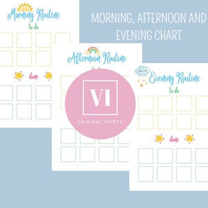 TODDLER ROUTINE, Kids Routine Chart, Visual Schedule, Morning Afternoon ...