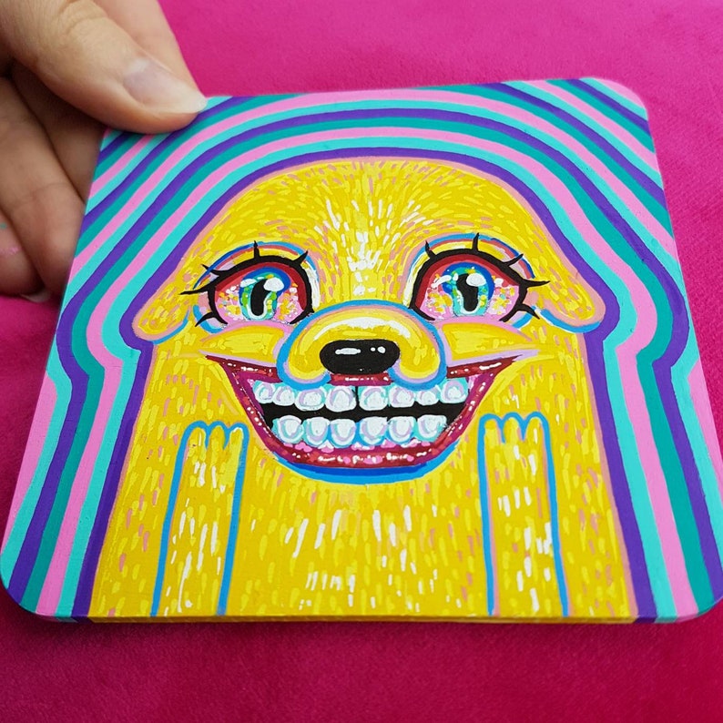 Adventure Time Inspired Psychedelic Funky Original Jake - Etsy