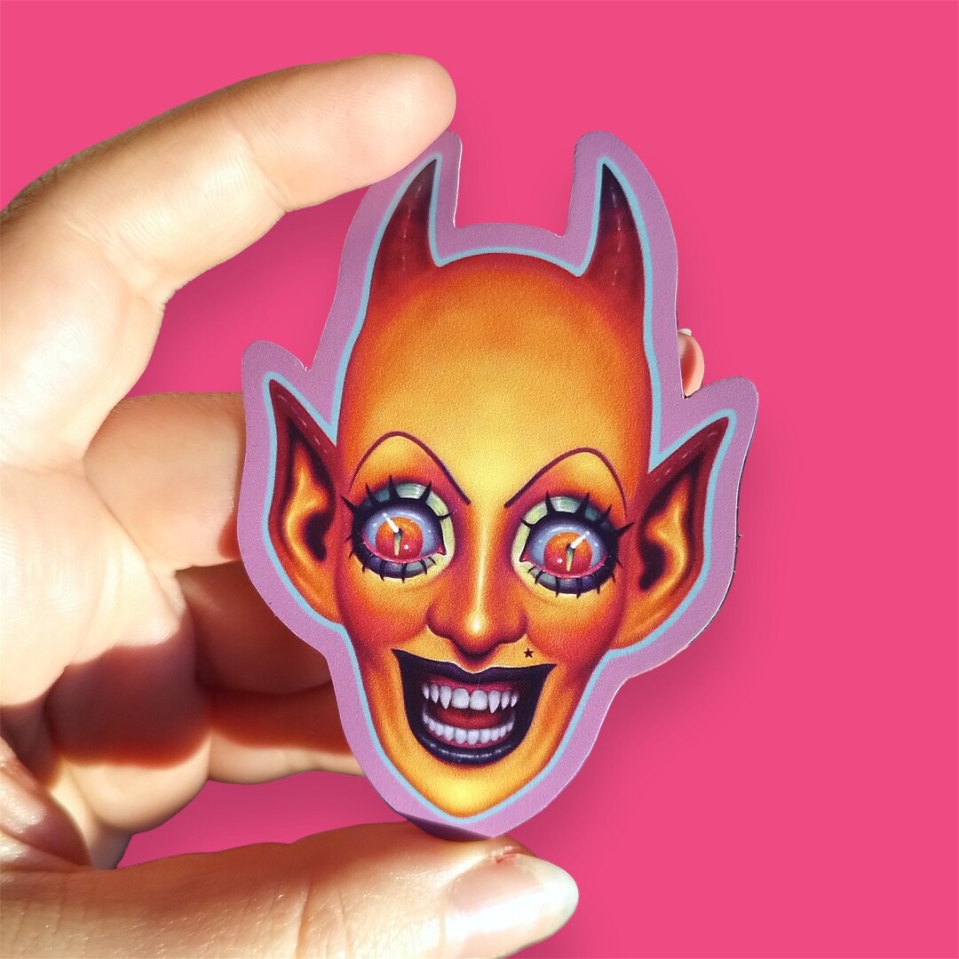 Devil Magnet - Creepy Demon - Dark Surrealism - Durable Flexible ...