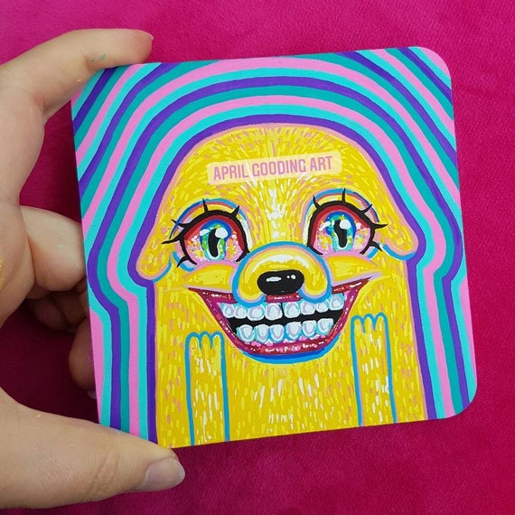 Adventure Time Inspired Psychedelic Funky Original Jake - Etsy