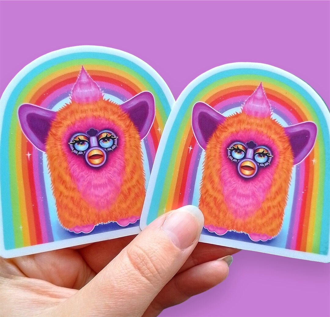 Furb Toy Fridge Magnet - Retro Toys - Creepy Cute - Rainbow Design ...