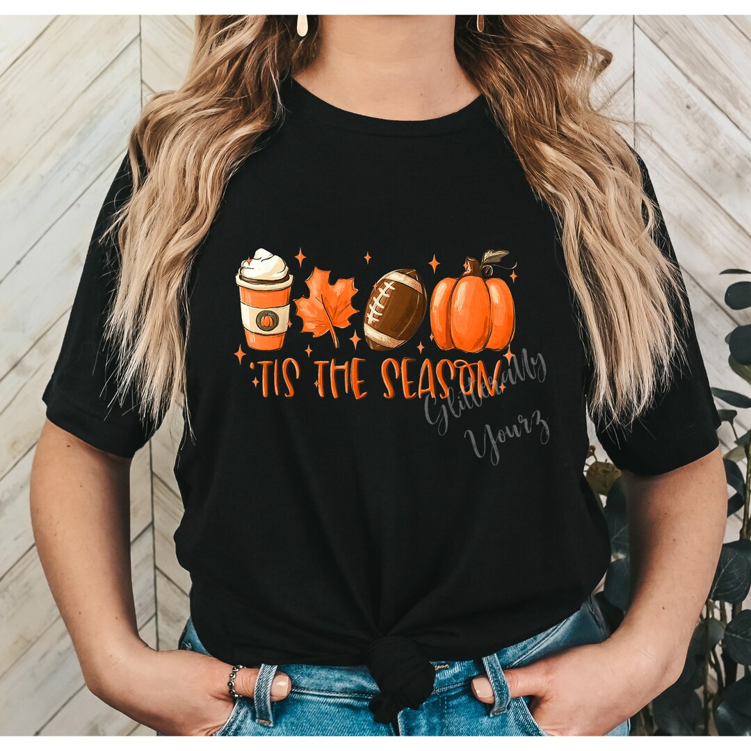 Ladies Fall Tee, Autumn Shirt, 'tis the Season, Fall Shirt, Coffee ...