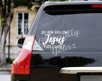 Do You Follow Jesus Vinyl Decal - Etsy