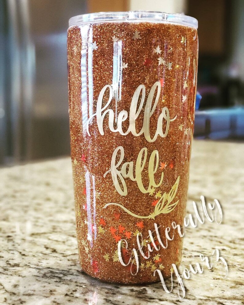 Hello Fall Tumbler Hello Autumn Tumbler Hello Fall Coffee - Etsy