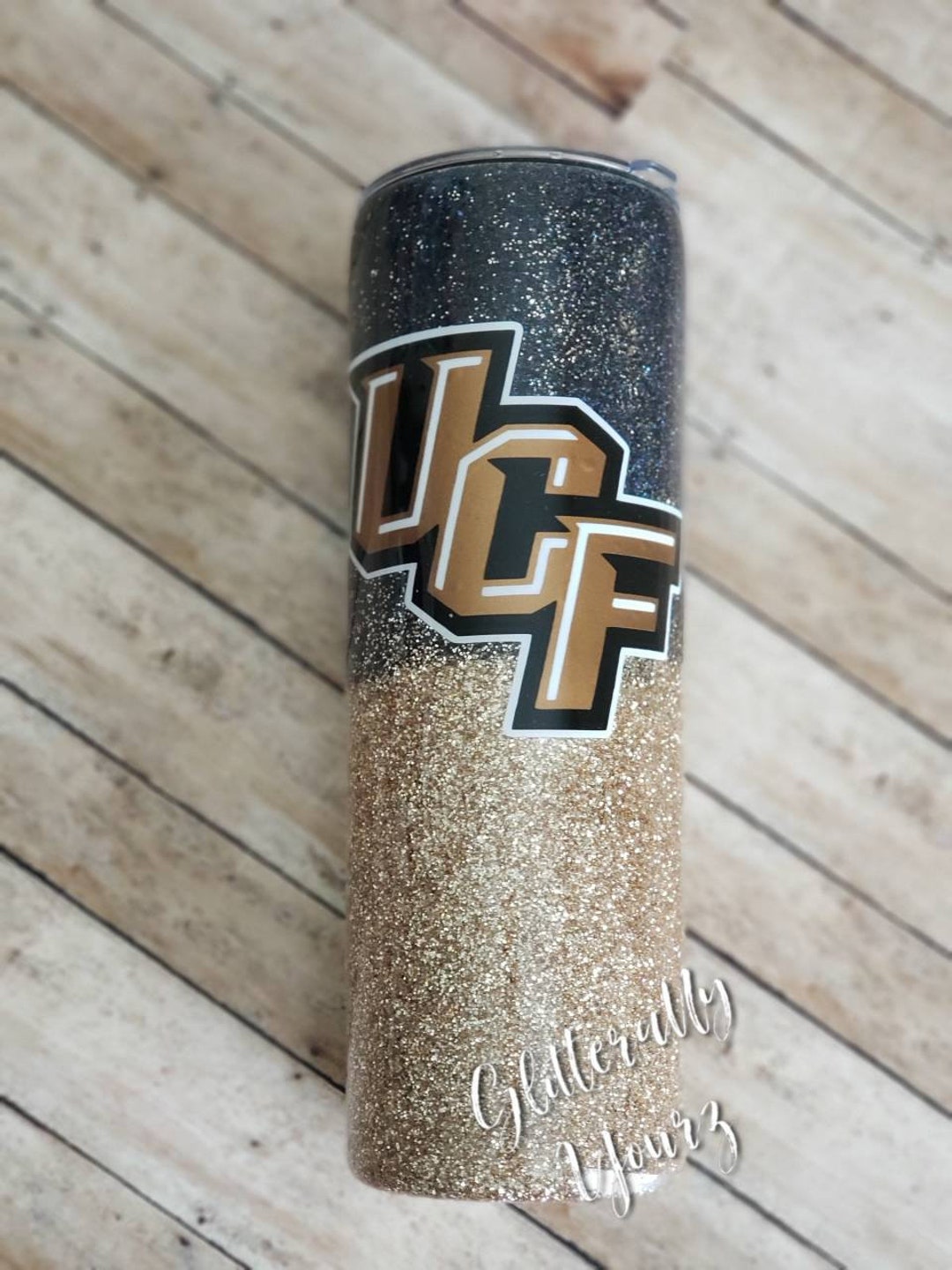 Handmade U C F Glitter Tumbler, Handmade U Cf Tumbler, UC F Cup, Gift ...