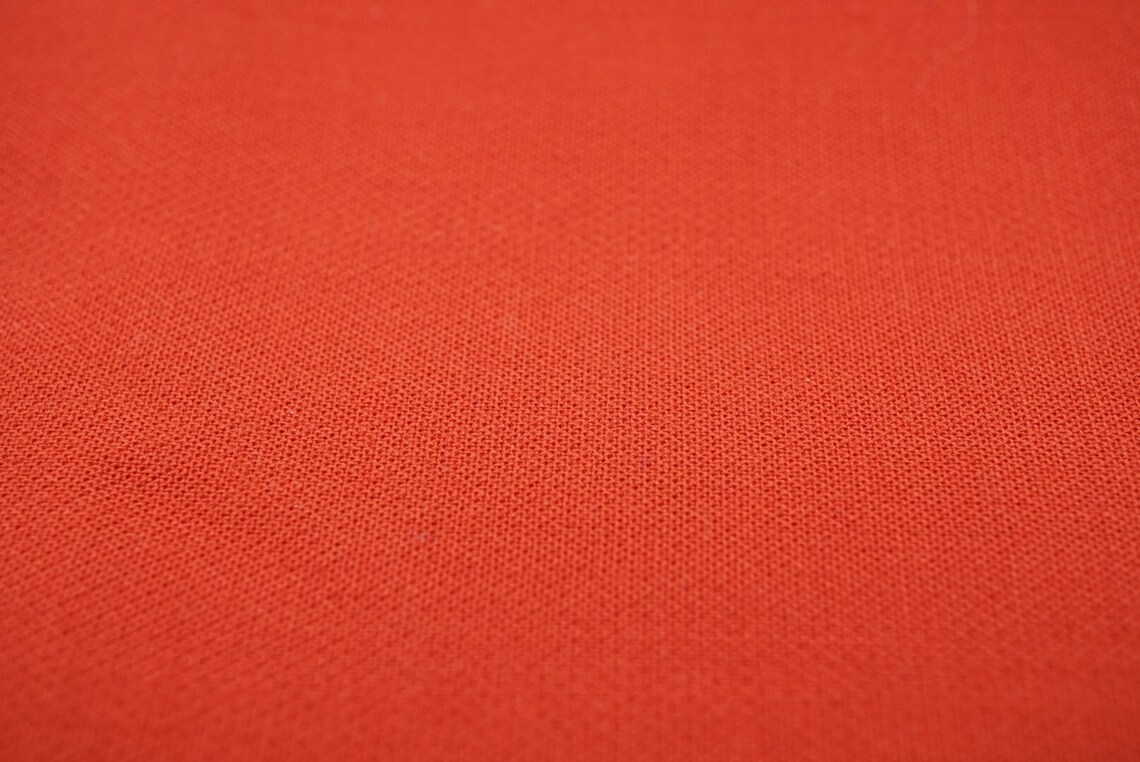 Stretch Knit Fabric Solid Red-Orange Color Medium Weight | Etsy
