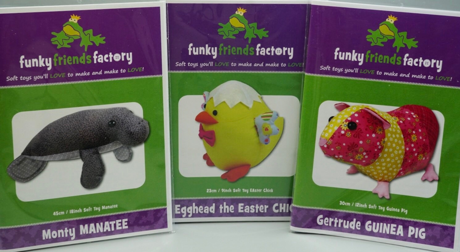 New Quilted Stuffed Animal Toy Patterns by Funky Friends - Etsy