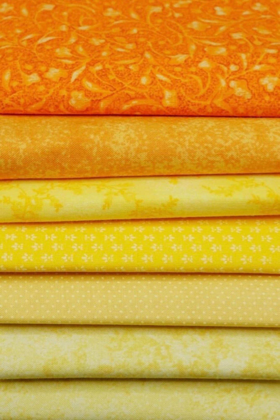 Cotton Quilting Fabric; Color Coordinated Warm Blender Colors; 18”x22 ...