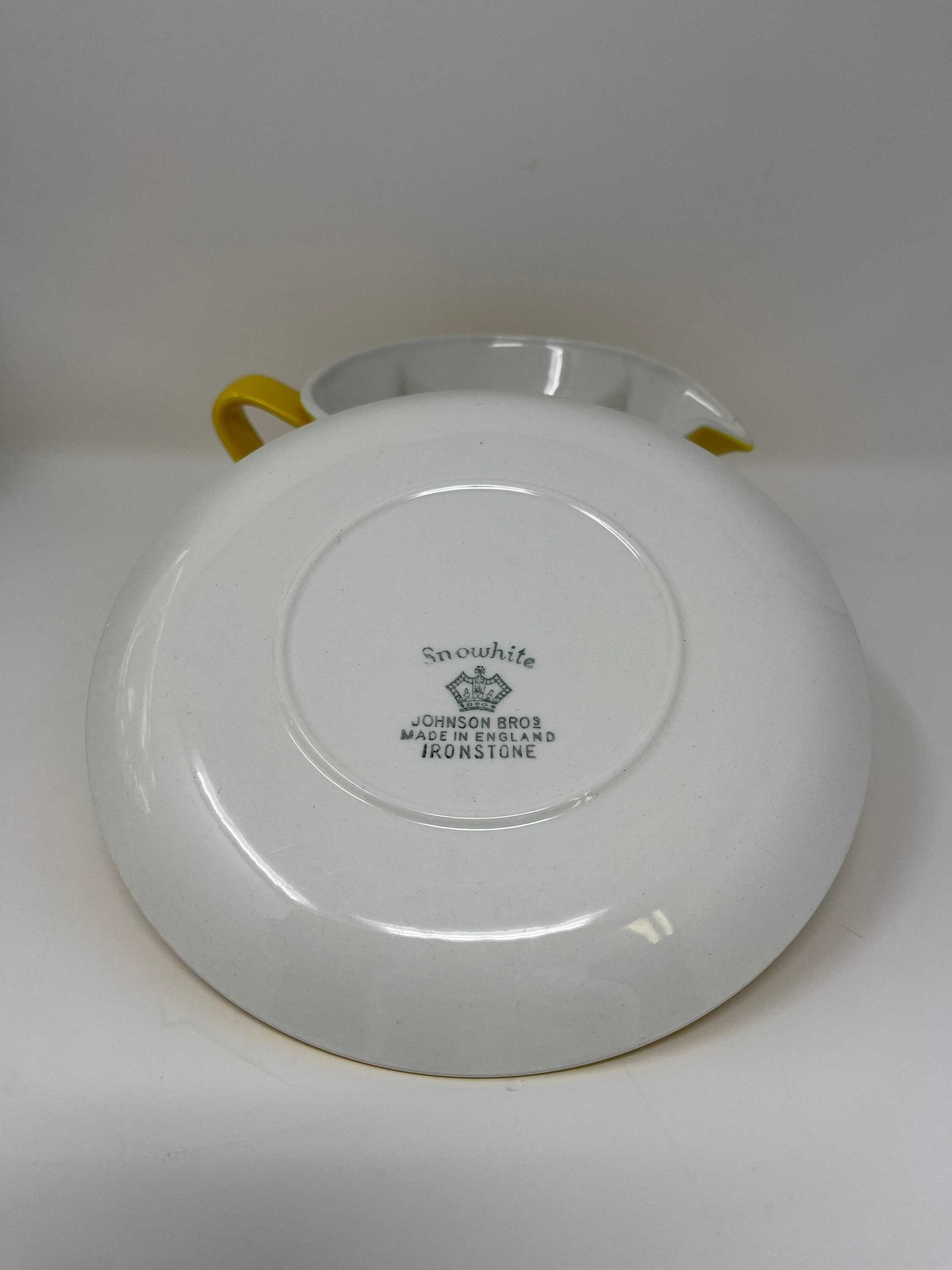 MCM Johnson Brothers Snow White Pattern Oval Platter Cream & - Etsy