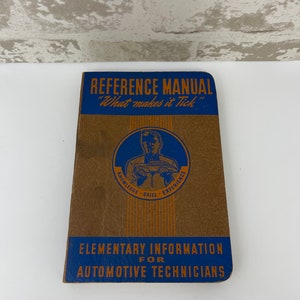 Vintage Auto Mechanics Reference Manual | Auto Mechanic Gift | 1940's ...