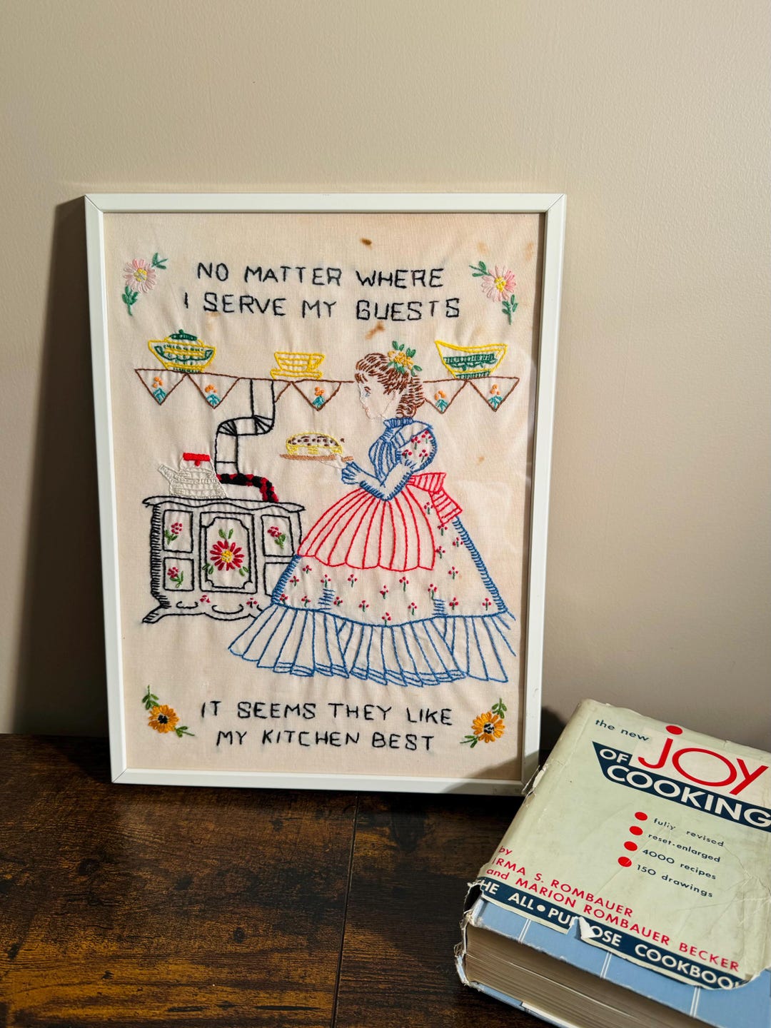 Vintage Cross Stitch Embroidery Stitch Sampler ~ Vintage Kitchen ...