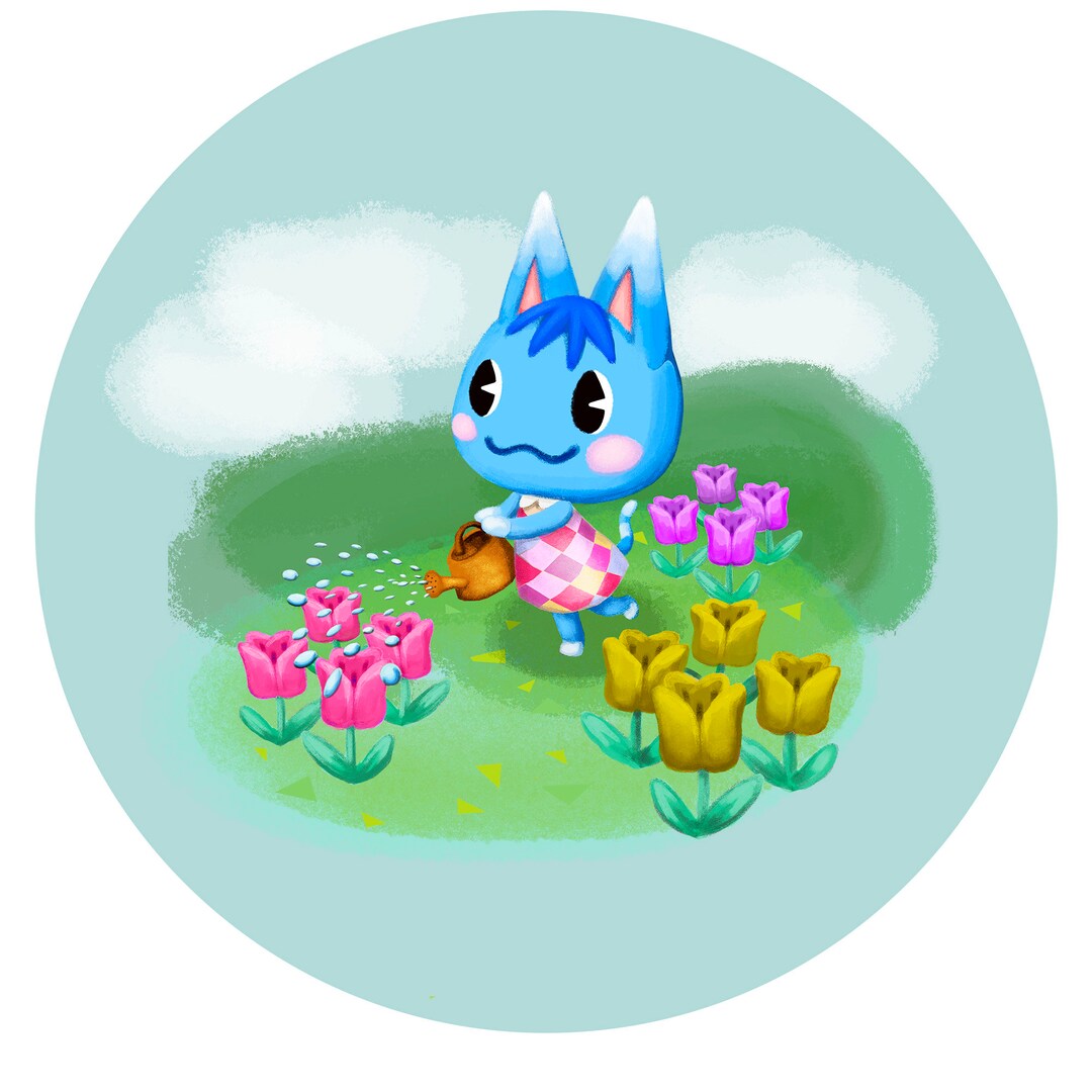 Rosie Animal Crossing Button - Etsy