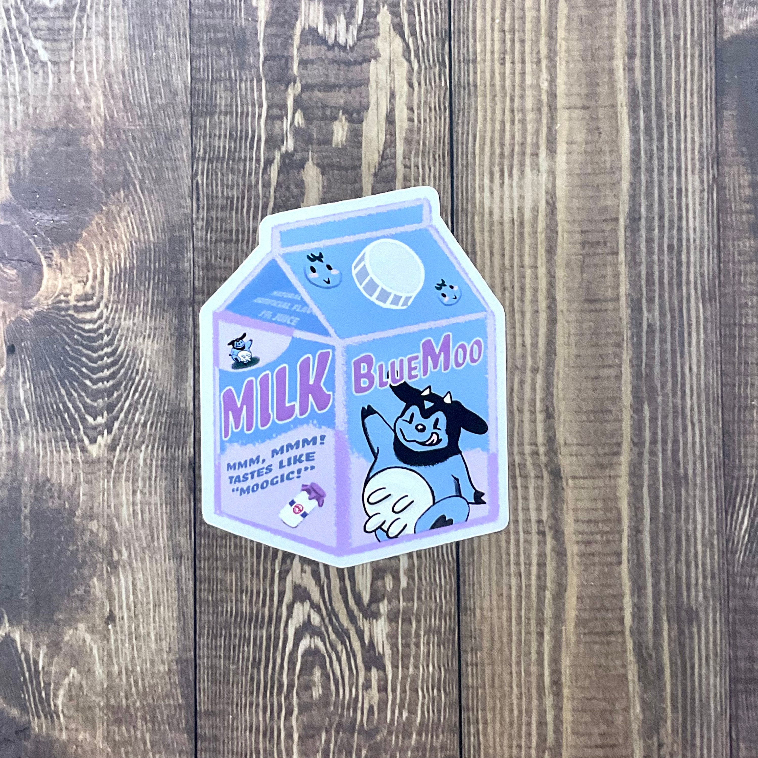 Miltank Sticker Blueberry Milk - Etsy