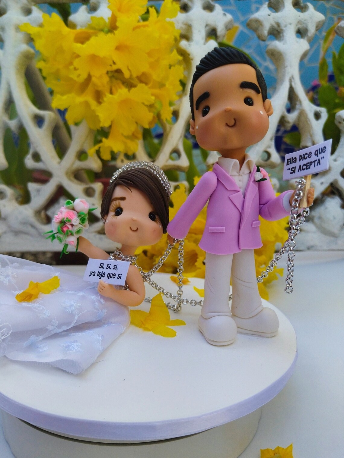 Bride Dragging Groom Cake Topper / Funny Wedding Topper From Mr. & Mrs ...