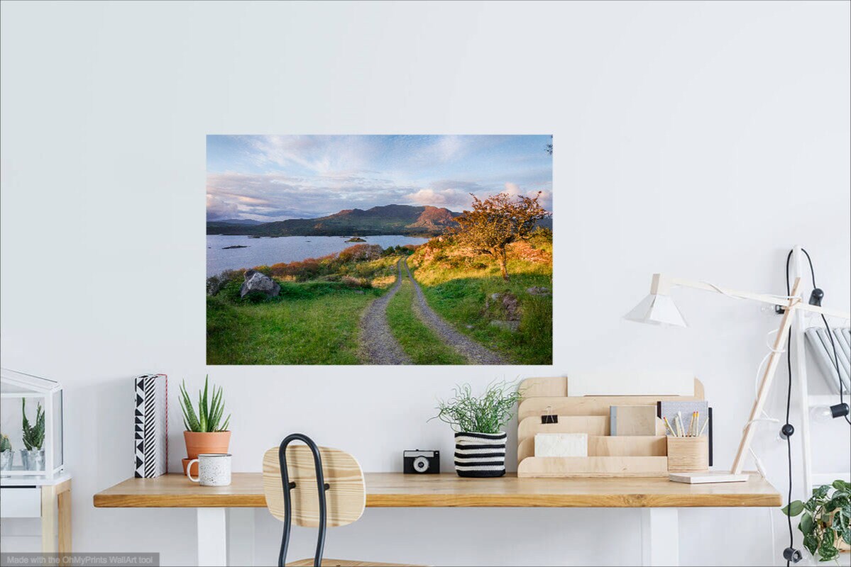 Original Photo Ireland Pretty Kerry Sunset Lake Landscape | Etsy