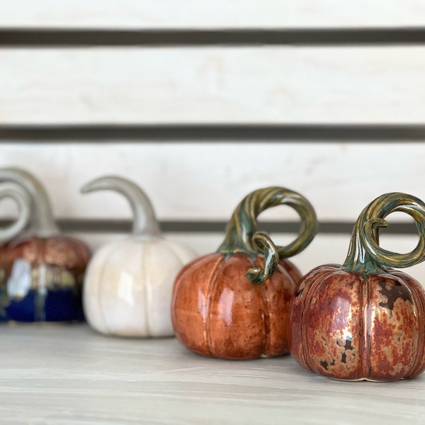 Ceramic Pumpkins Decor - Etsy