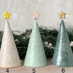 Ceramic Trees Handmade With Stars - Etsy