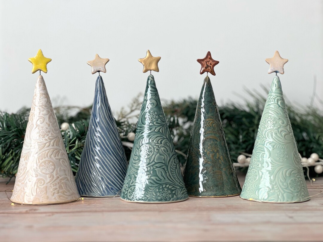 Ceramic Trees Handmade With Stars - Etsy