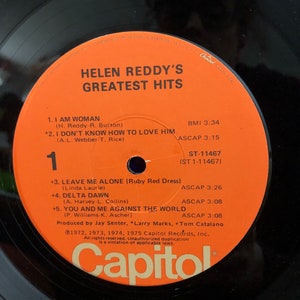 Helen Reddys Greatest Hits 1972-1975 - Etsy