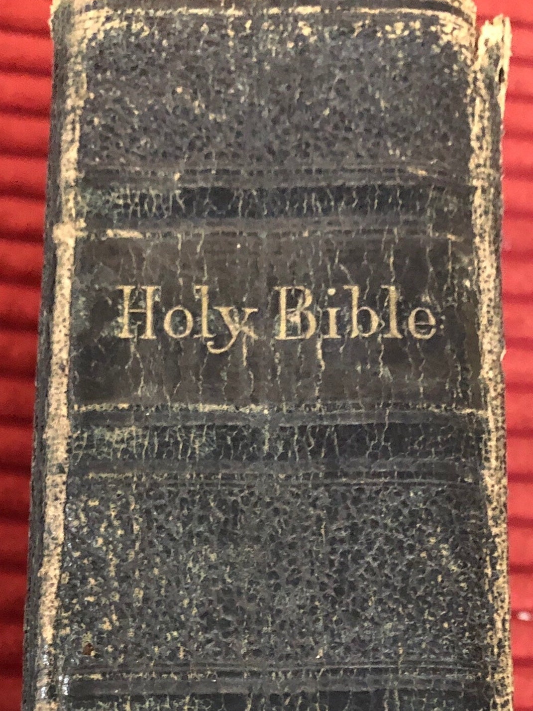 RARE Antique Leather Bible 5X7 - Etsy