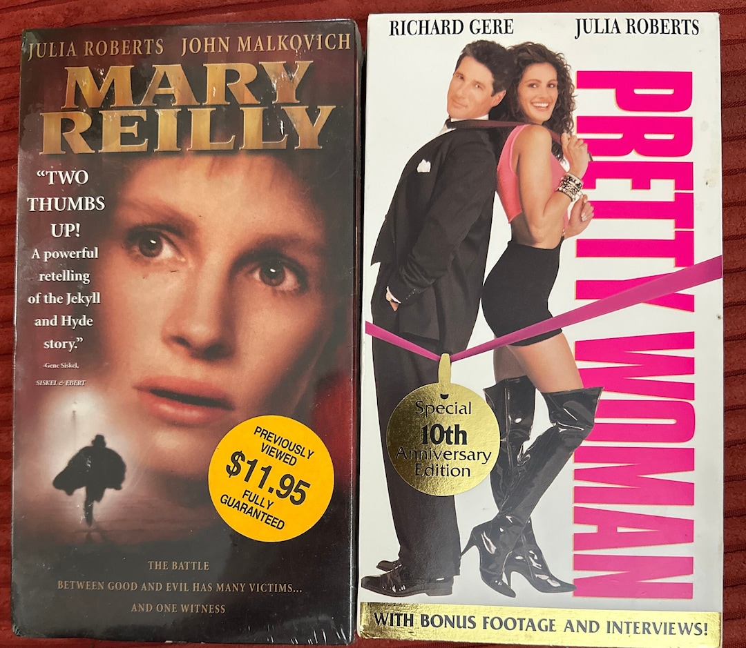 Julia Roberts VHS Tapes Pretty Woman and Mary Reilly Set 2 - Etsy