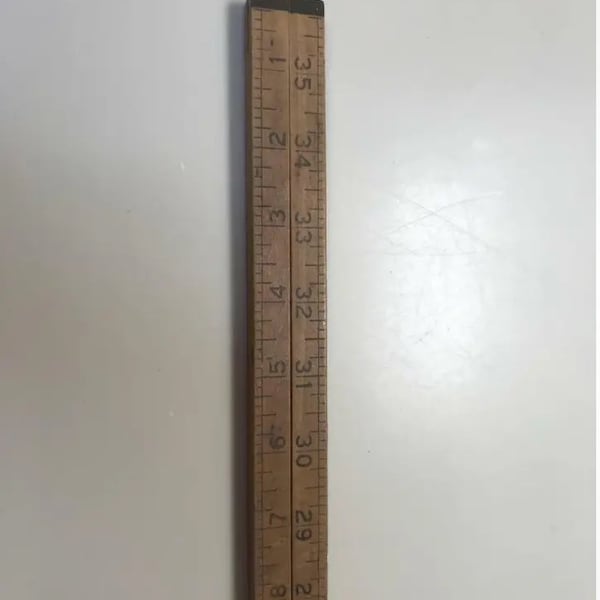 Folding Wood Ruler - Etsy