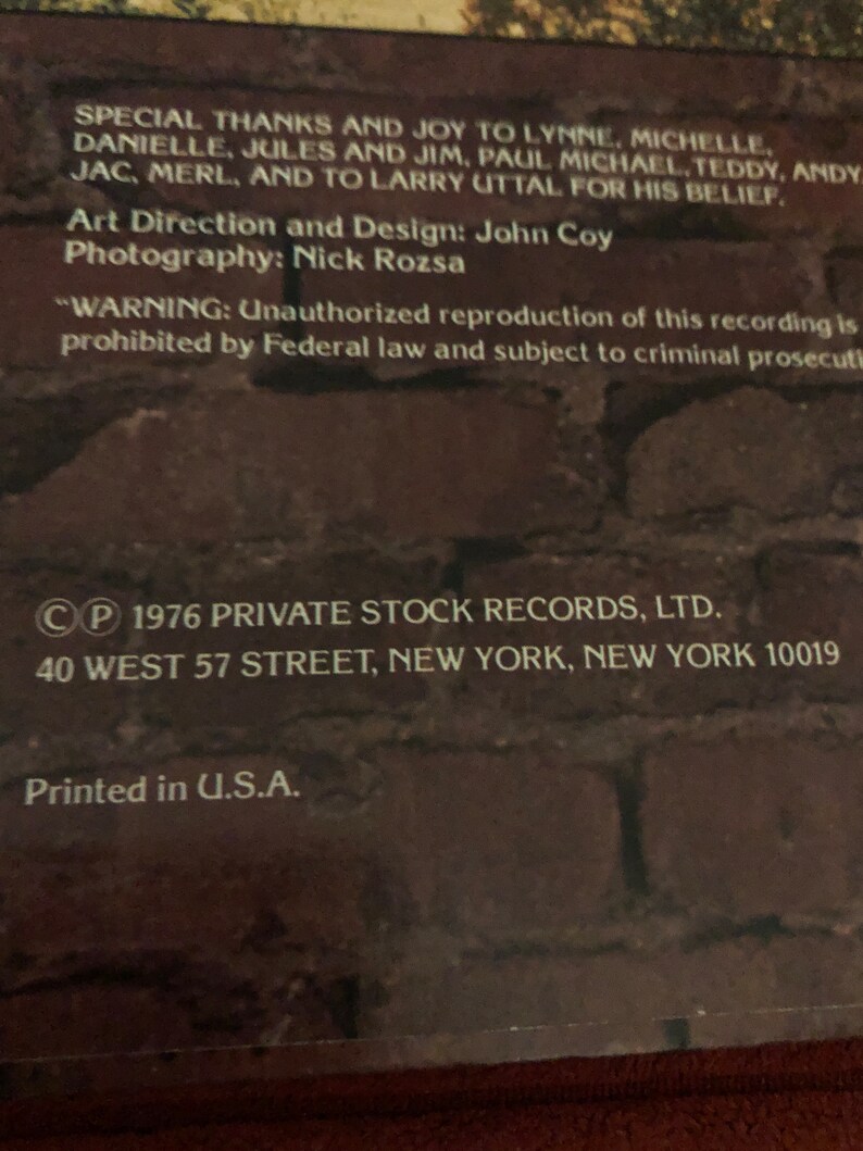 David Soul LP 11 Songs 1976 Private Stock Records - Etsy