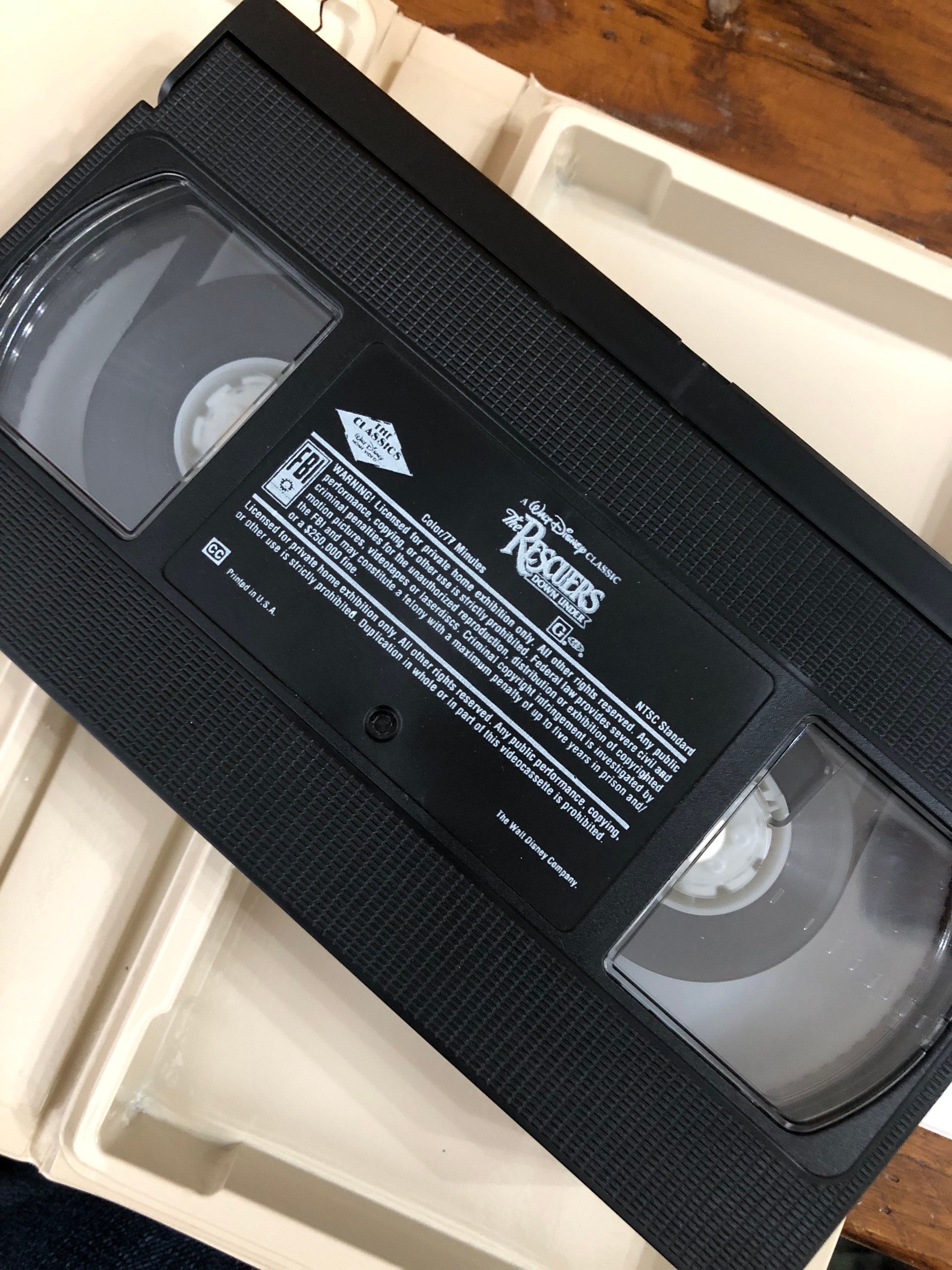 The Rescuers Down Under VHS 1990 Film Black Diamond Used Copy - Etsy