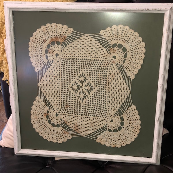 Framed Doily - Etsy