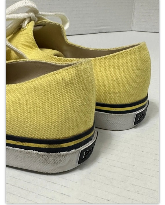 Polo Ralp Lauren Men Vintage Tennis Shoes Yellow Canv… - Gem