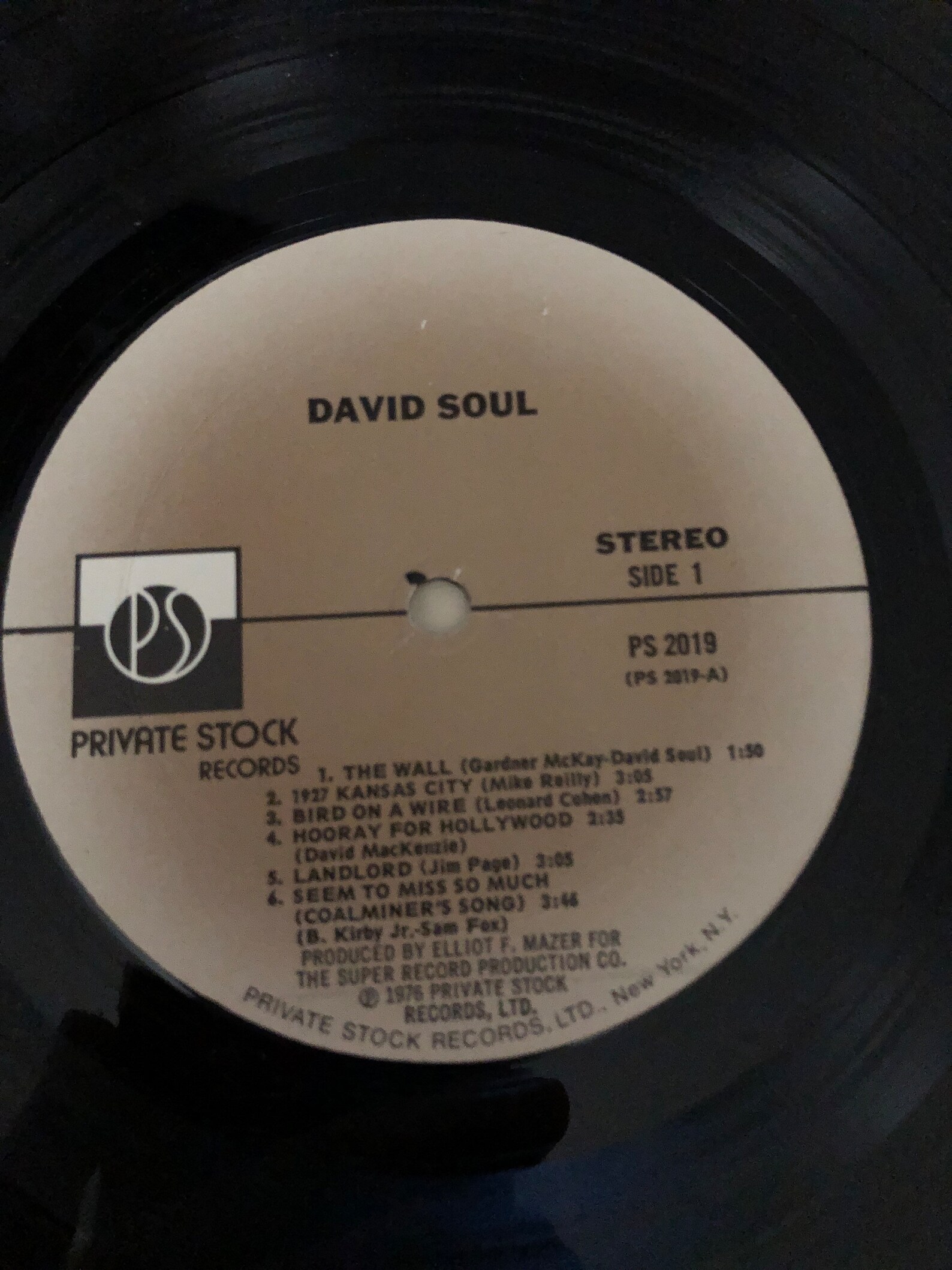 David Soul LP 11 Songs 1976 Private Stock Records - Etsy