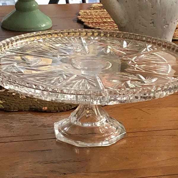 Crystal Cake Stand - Etsy