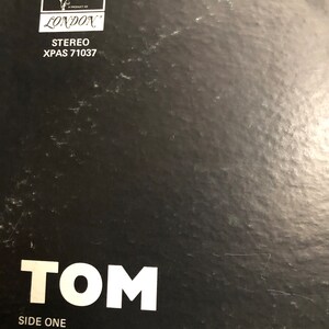 Tom Jones Vinyl ‘tom’ 1970 Parrot Stereo XPAS-71037 London Records - Etsy