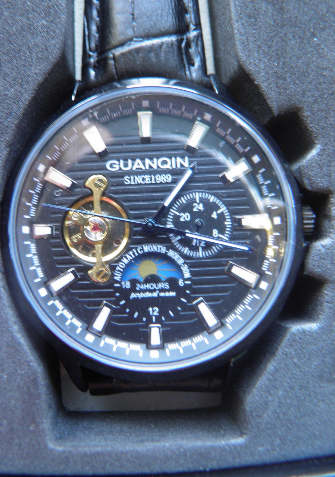 NEW 2019 Guanqin Men's Skeleton Men's Watch Sport - Etsy