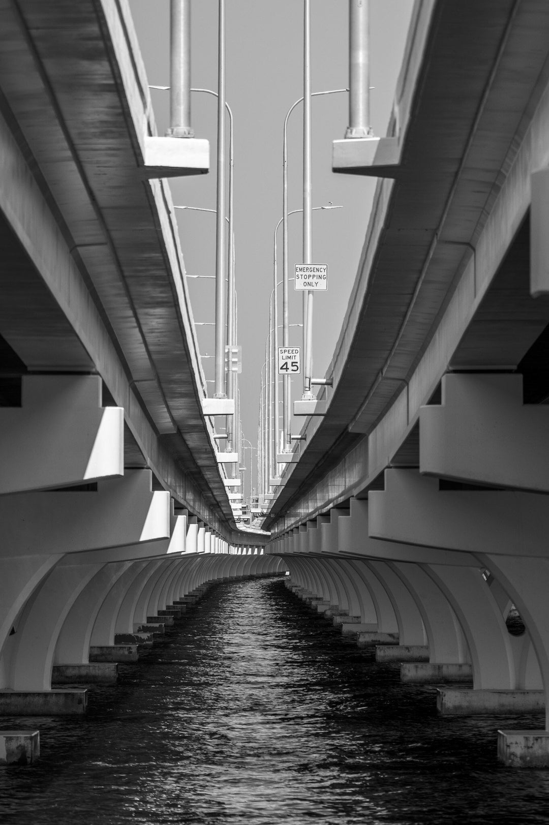 Three Mile Bridge, Pensacola FL | Black and White Print - Etsy