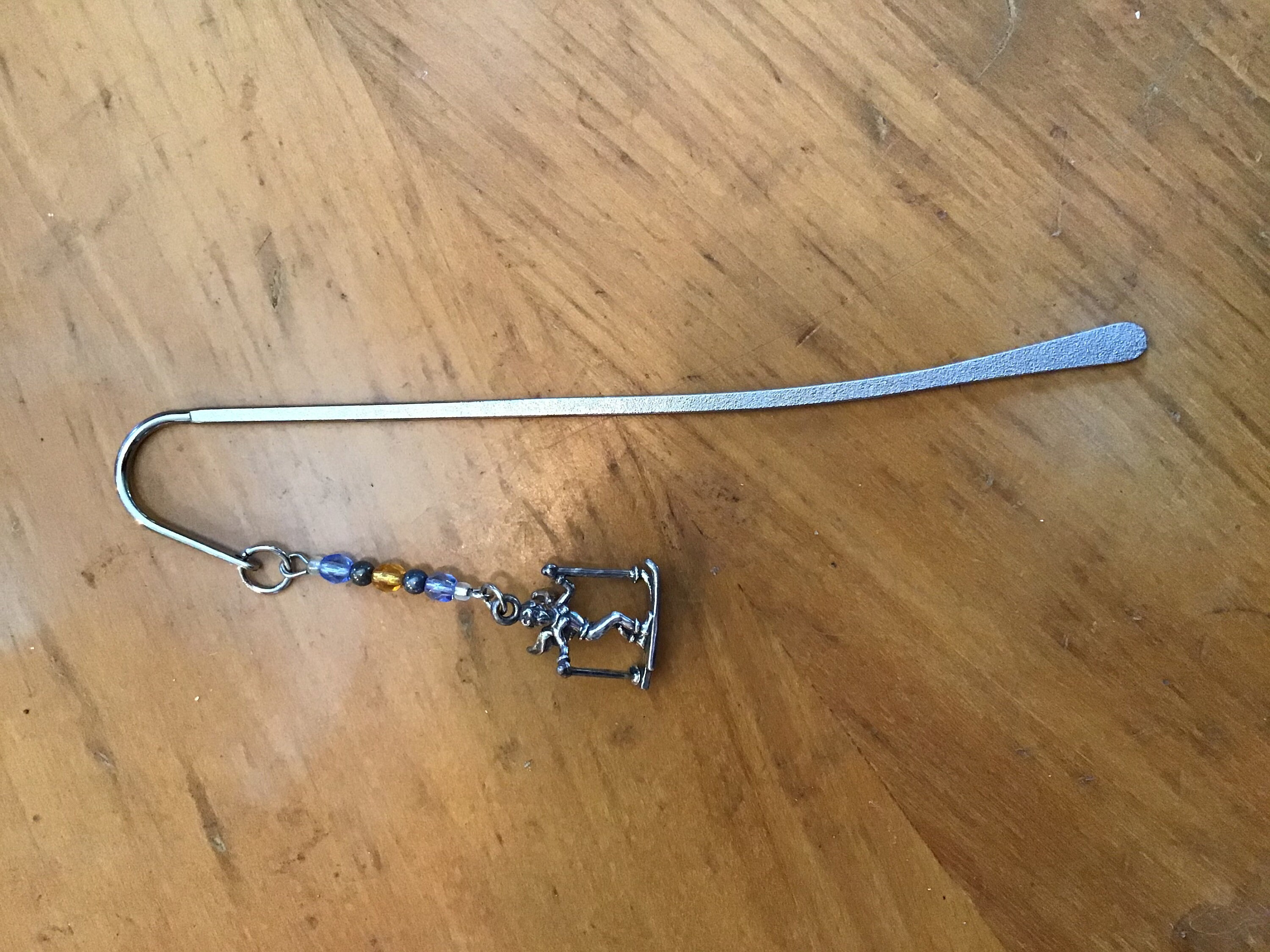 Northern Lights Skiing Angel Sterling Silver Bookmark Ski - Etsy France