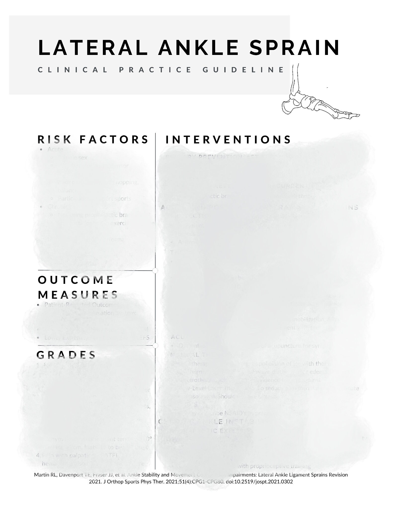 Ankle/foot Clinical Practice Guidelines Study Guide, Physical Therapy ...