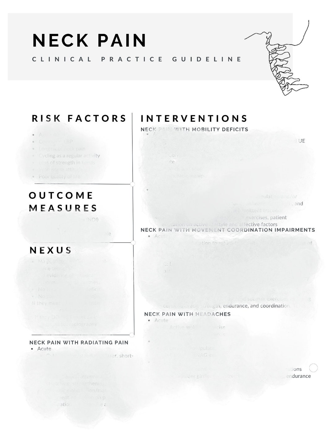 Neck Pain Clinical Practice Guideline Study Guide, Physical Therapy ...