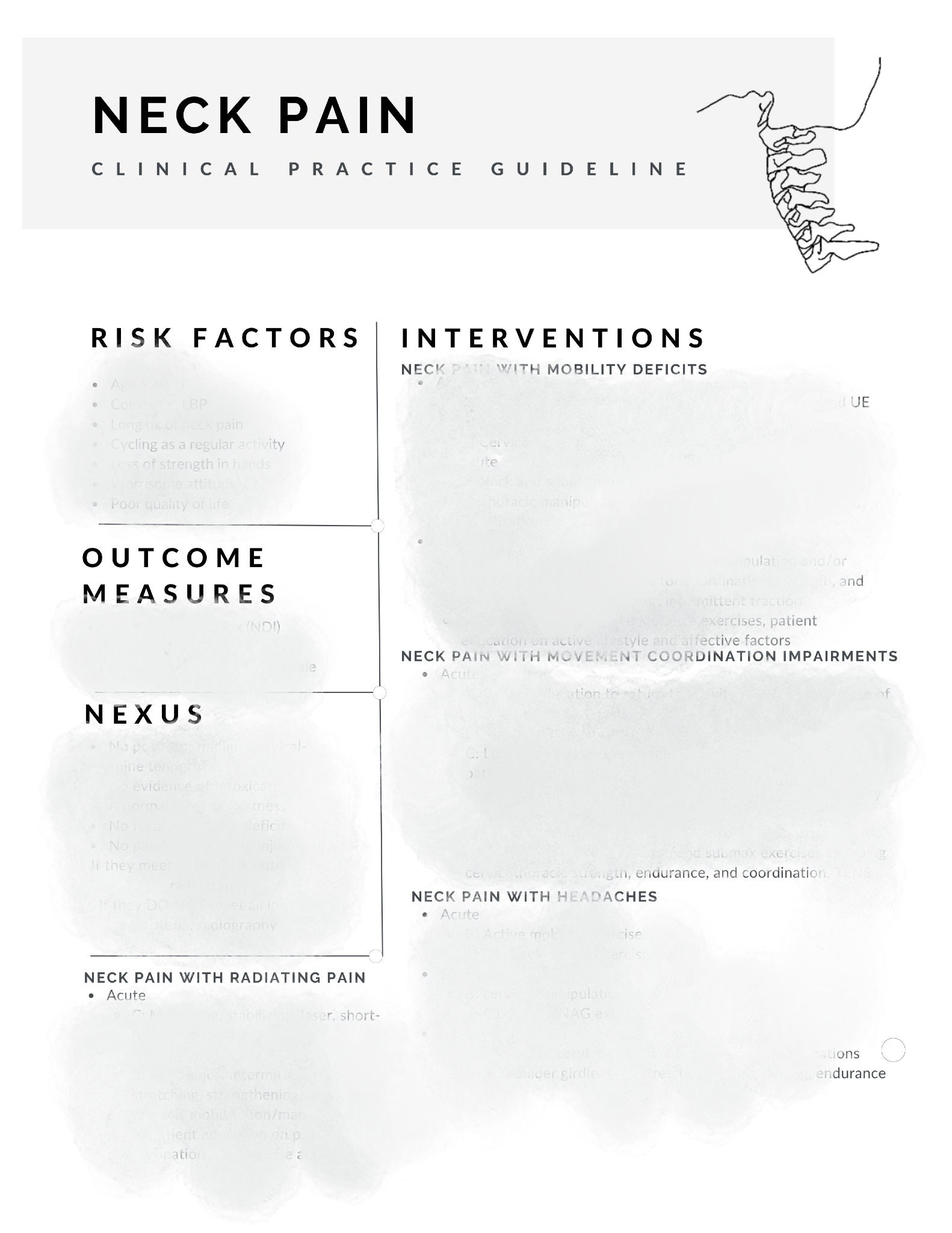 Neck Pain Clinical Practice Guideline Study Guide, Physical Therapy ...