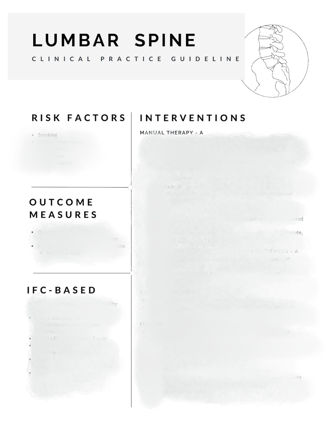 Lumbar Spine Clinical Practice Guideline Study Guide, Physical Therapy ...