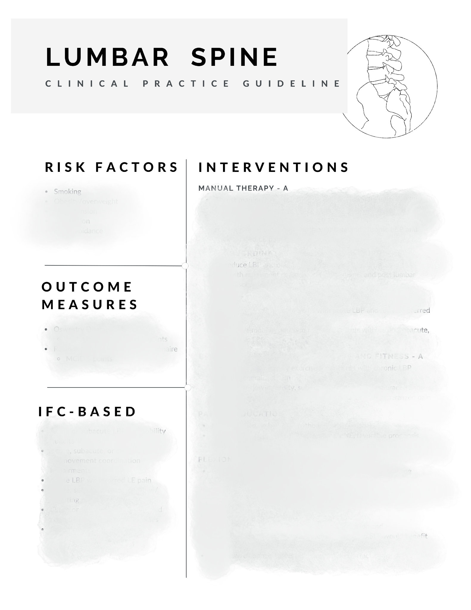 Lumbar Spine Clinical Practice Guideline Study Guide, Physical Therapy ...