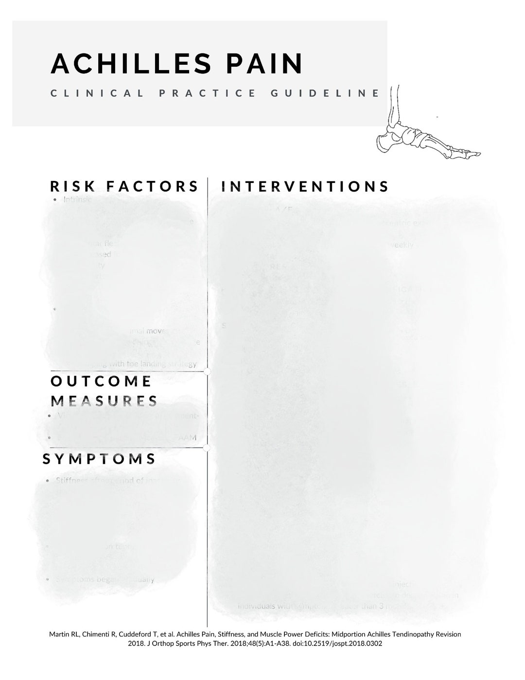 Ankle/foot Clinical Practice Guidelines Study Guide, Physical Therapy ...