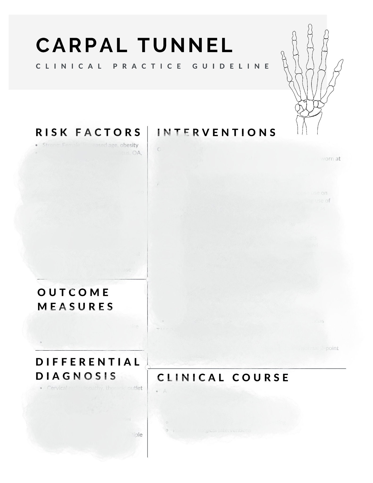 Carpal Tunnel Clinical Practice Guideline Study Guide, Physical Therapy ...
