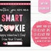 Printable Valentine Cards You Are One Smart Cookie Valentine | Etsy